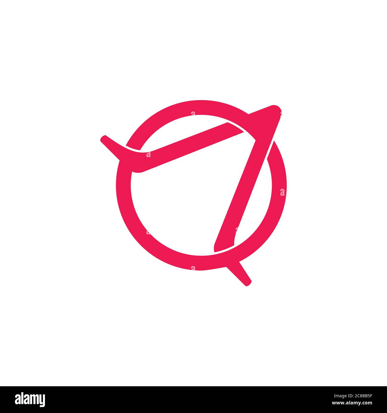 letter o linked arrow up logo vector Stock Vector Image & Art - Alamy