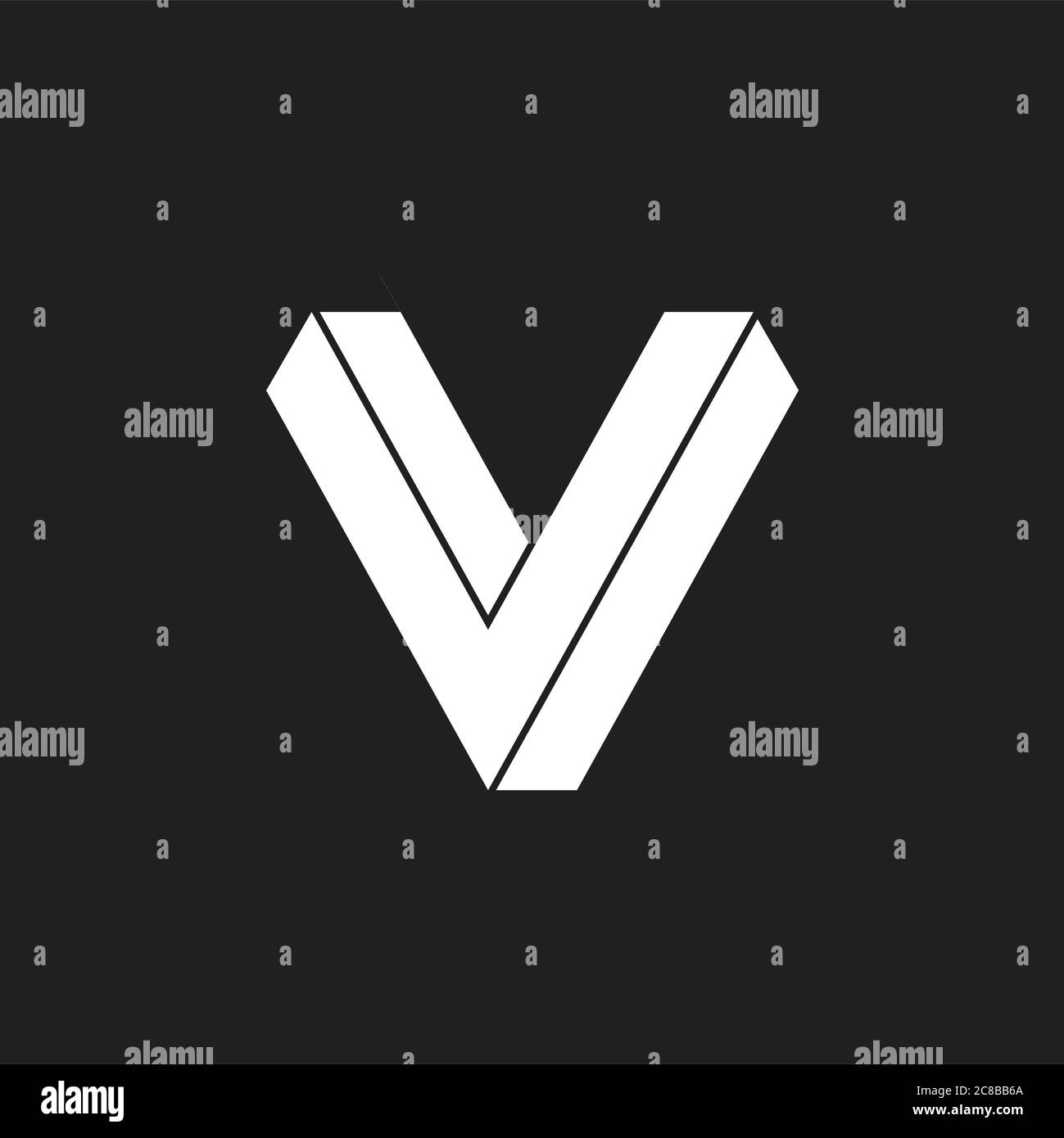 3d v logo Stock Vector Images - Alamy
