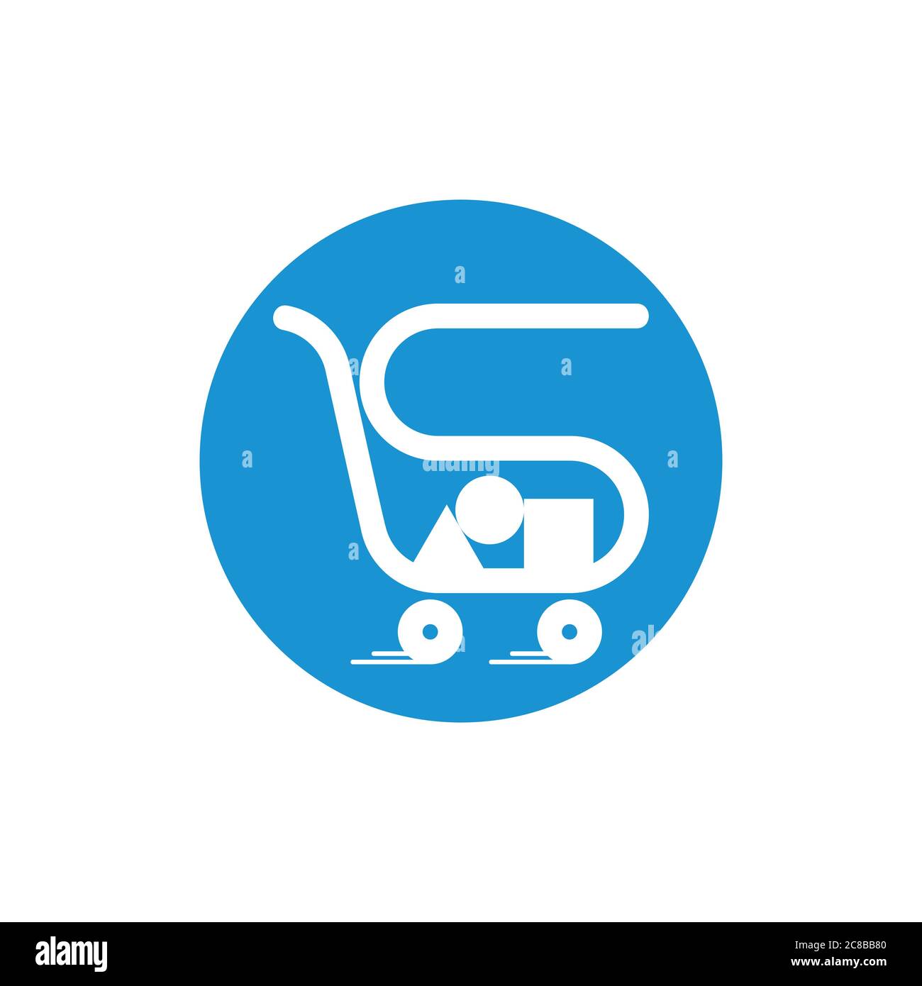 letter s shopping cart simple geometric line symbol vector Stock Vector ...