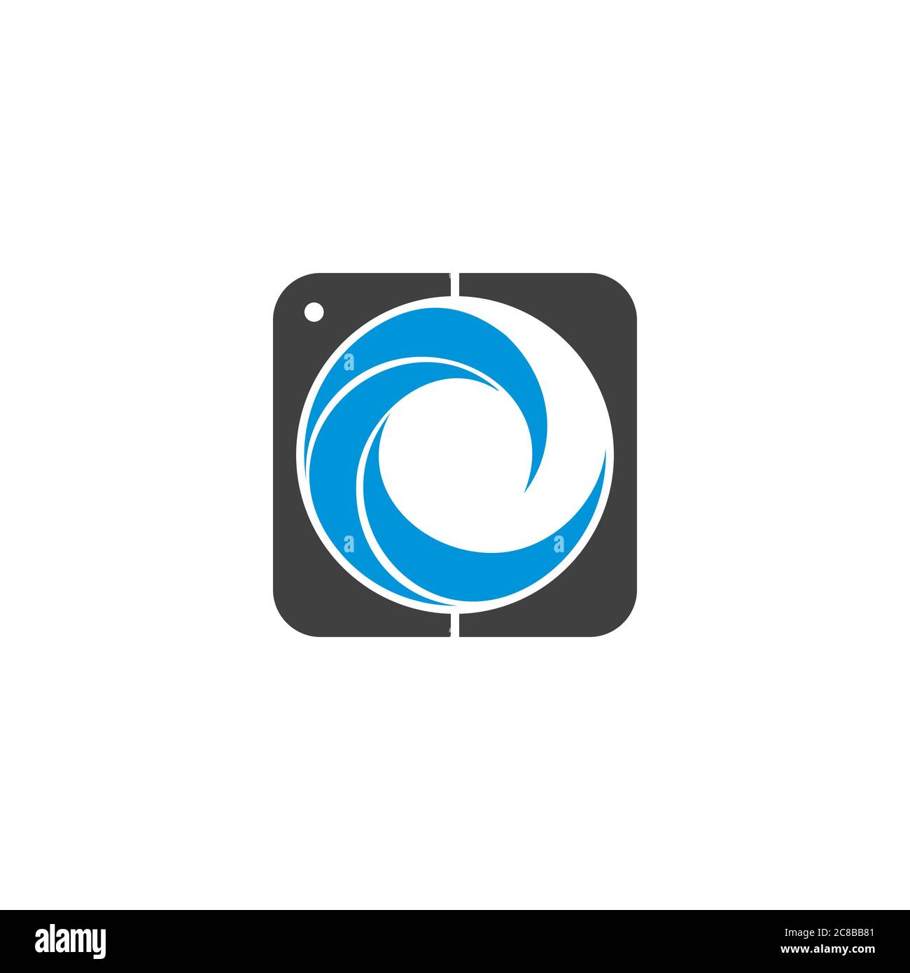 circle curves camera lens symbol logo vector Stock Vector Image & Art ...