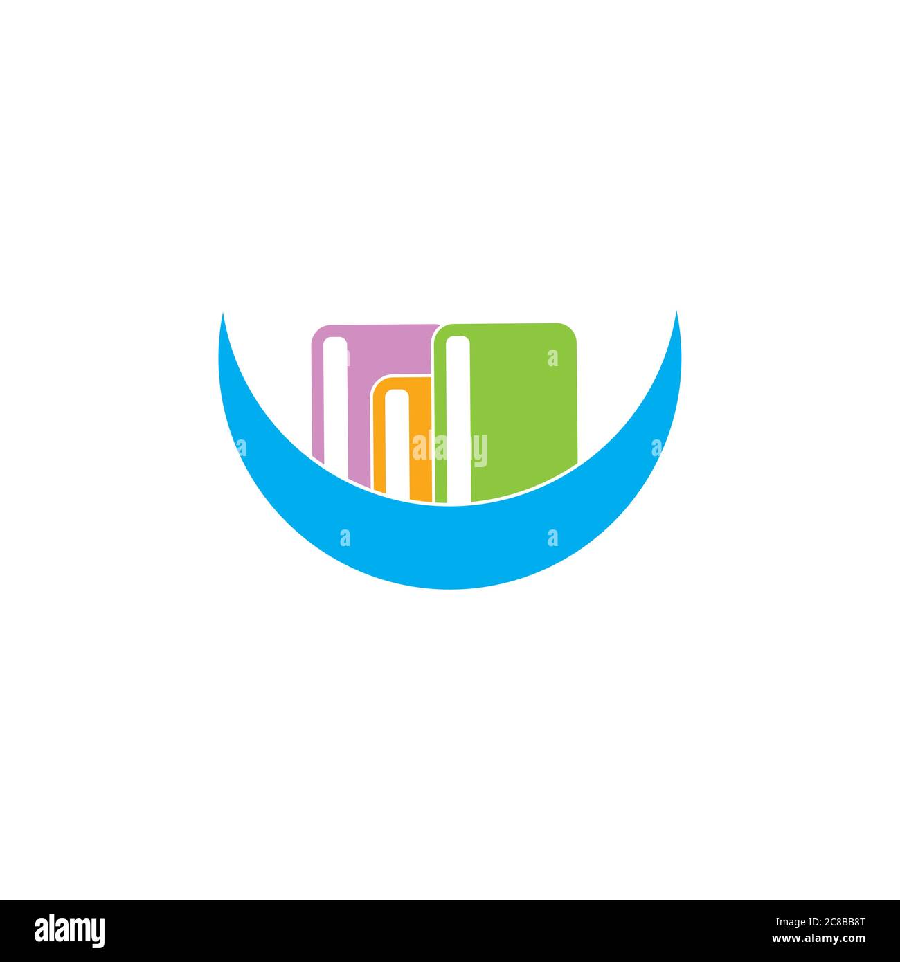 curves book learning education logo vector Stock Vector Image & Art - Alamy