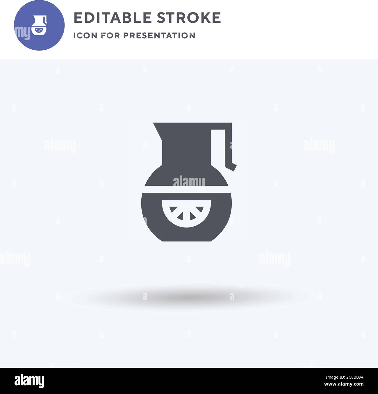 Sangria icon vector, filled flat sign, solid pictogram isolated on ...