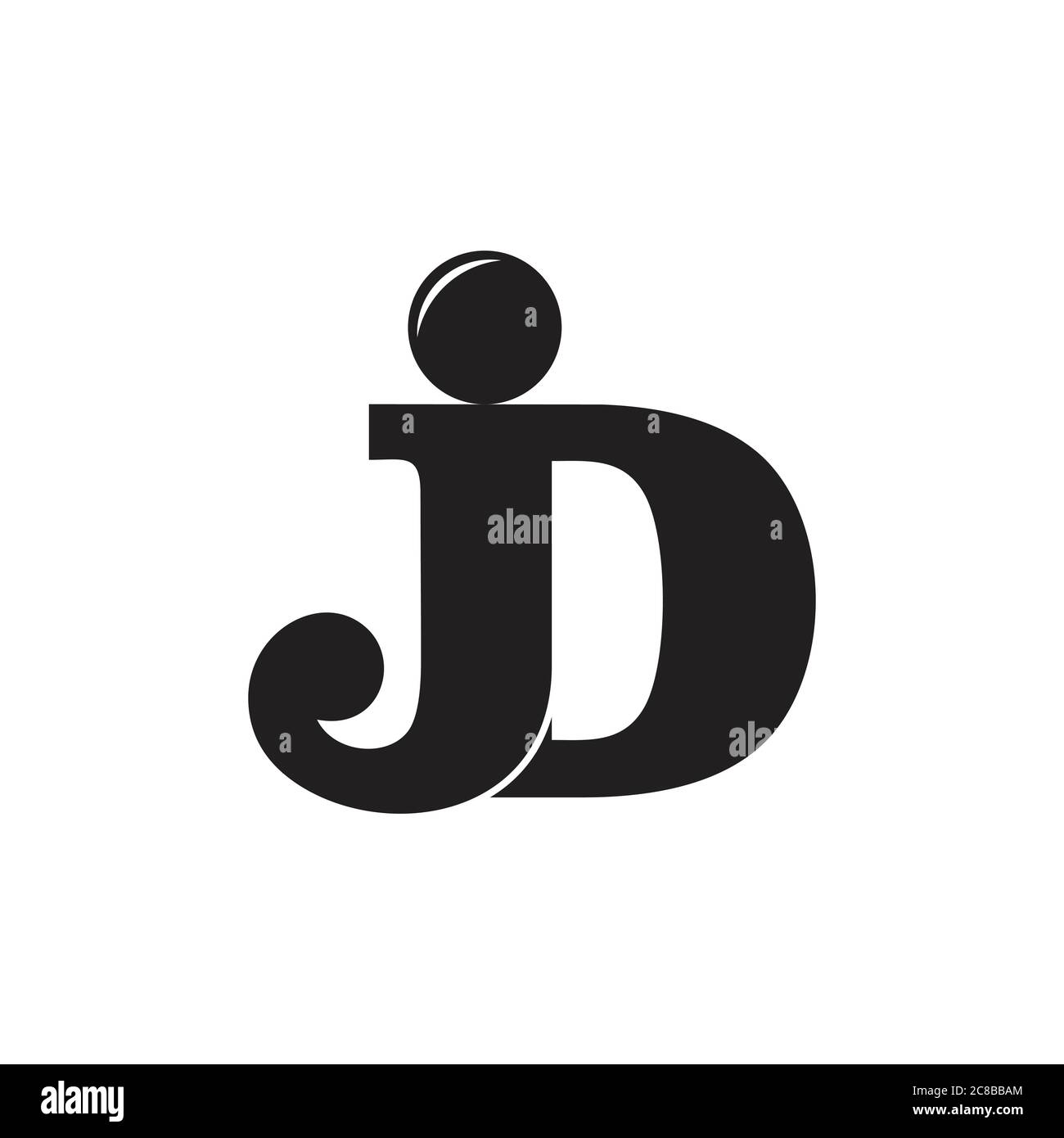 letters jd linked logo vector Stock Vector Image & Art - Alamy