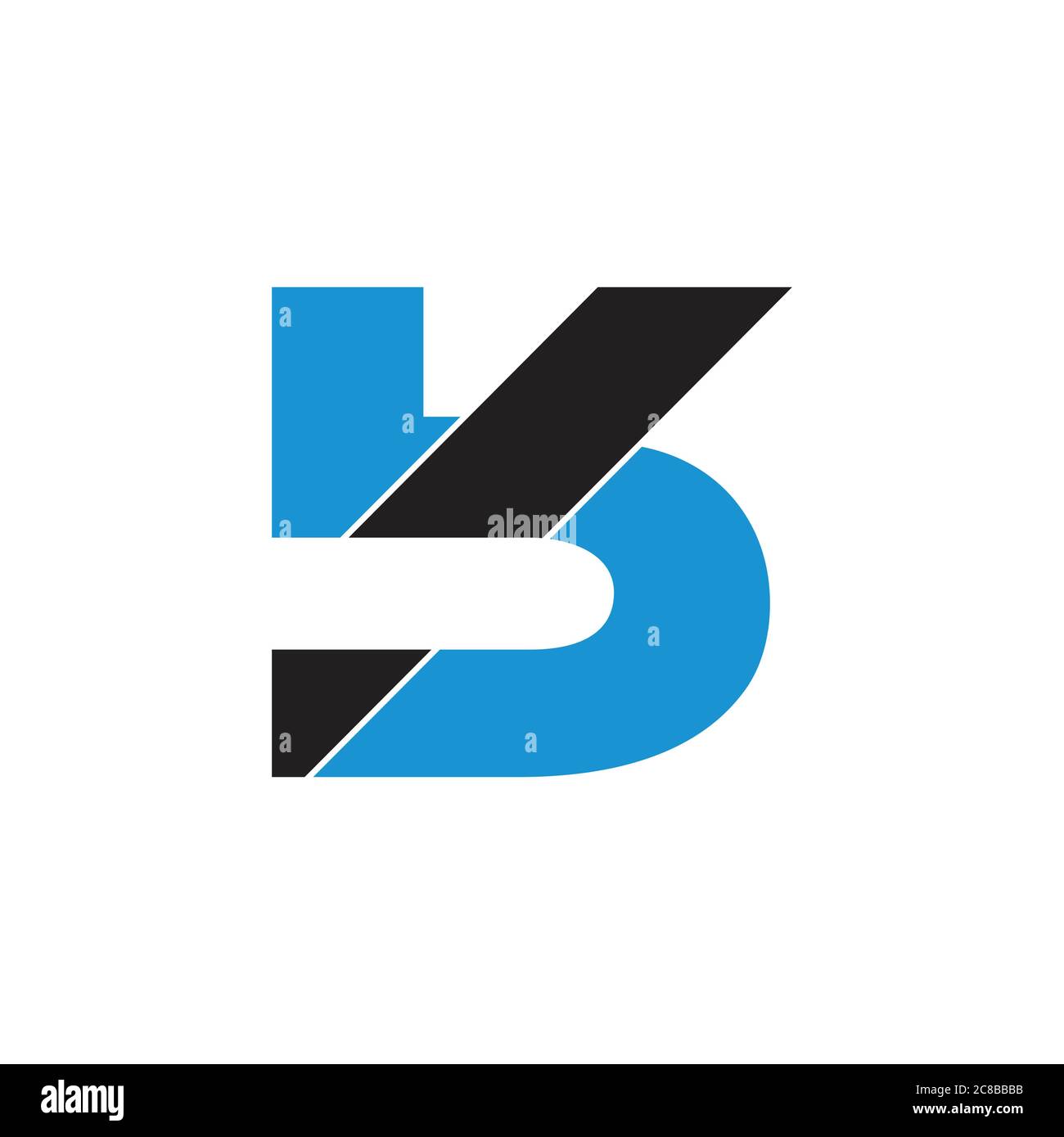 abstract letter kb simple geometric logo Stock Vector Image & Art - Alamy