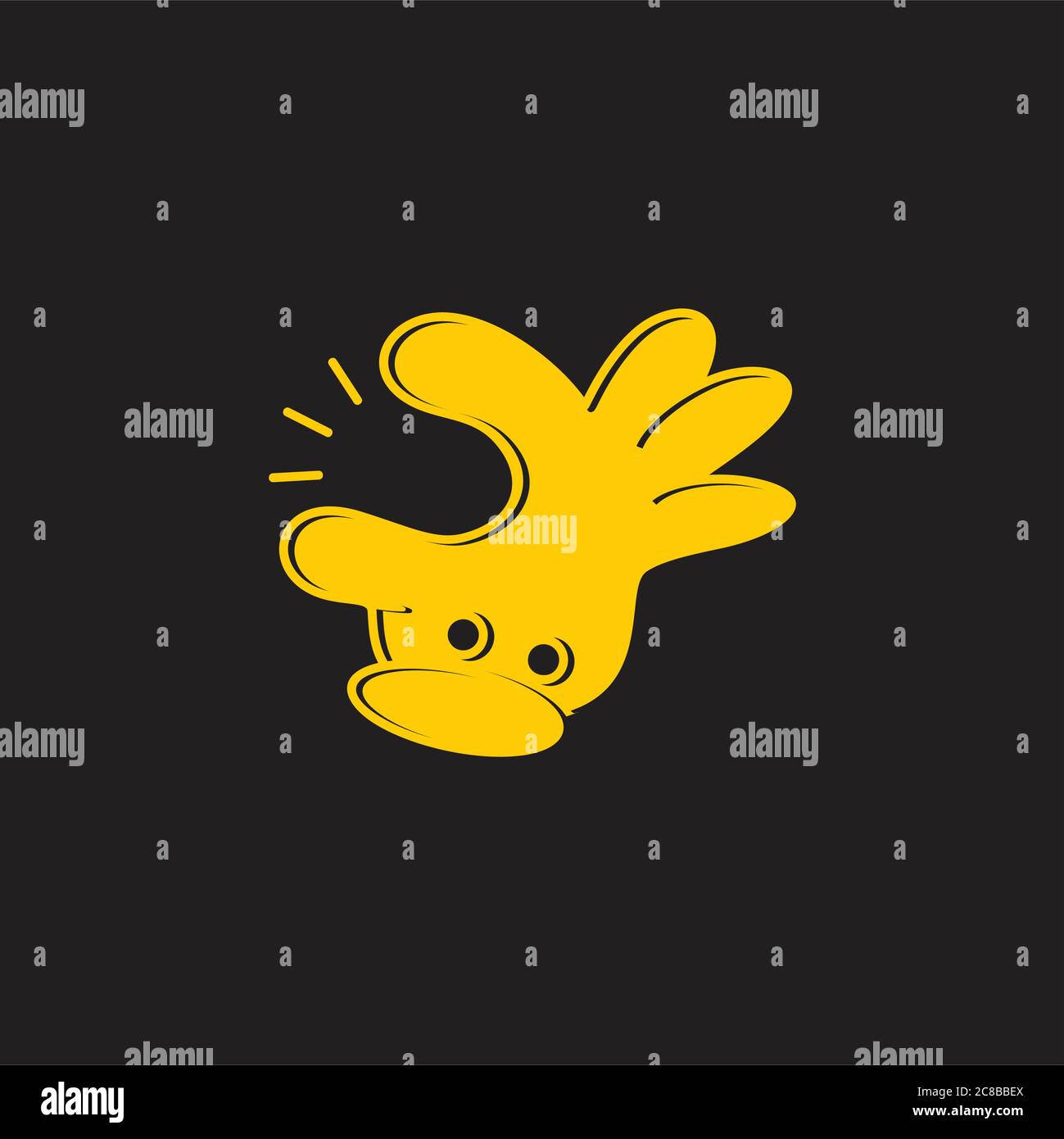 click solution hand cute decoration vector Stock Vector Image & Art - Alamy