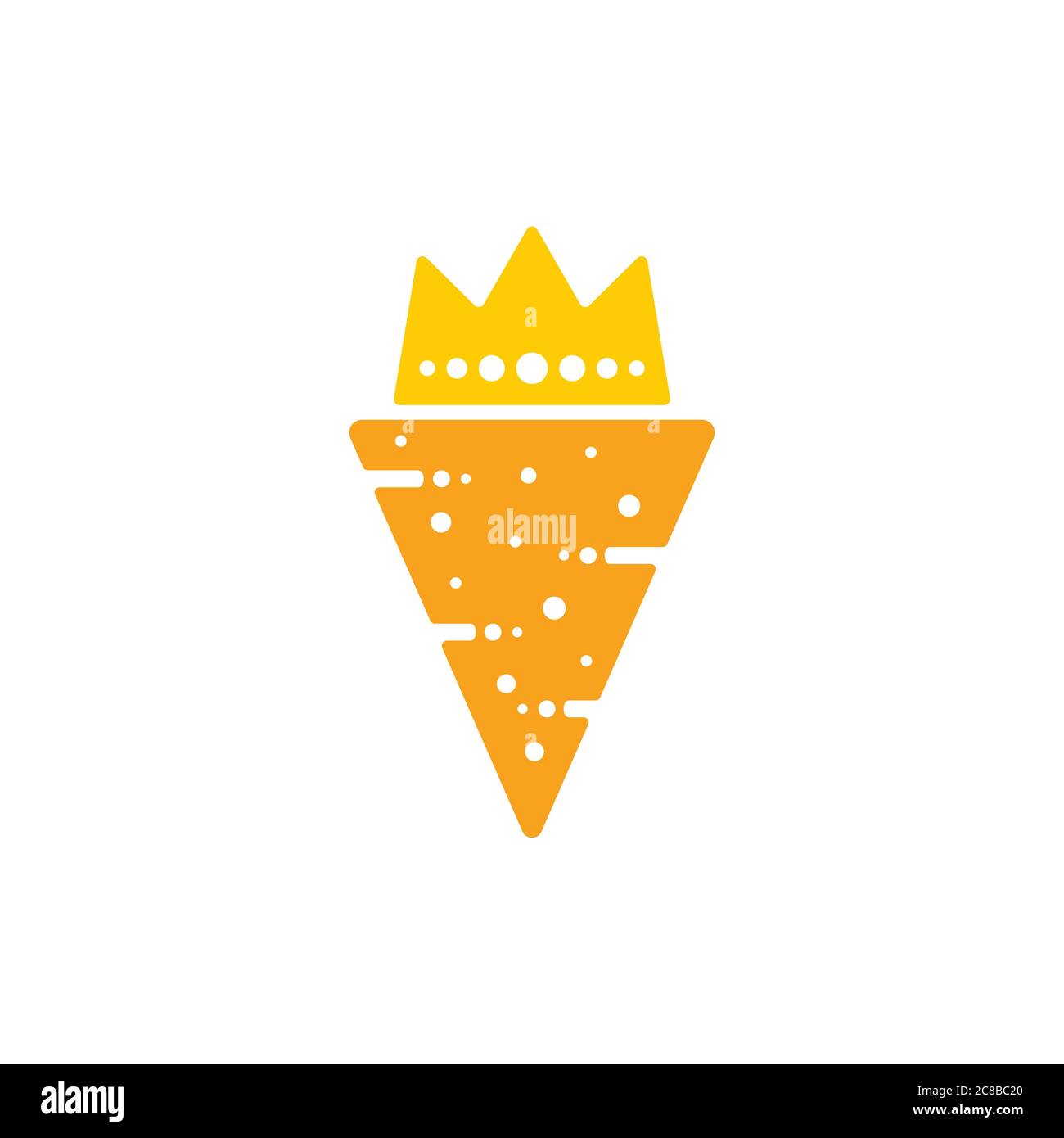 triangle king cheese pizza symbol vector Stock Vector Image & Art - Alamy