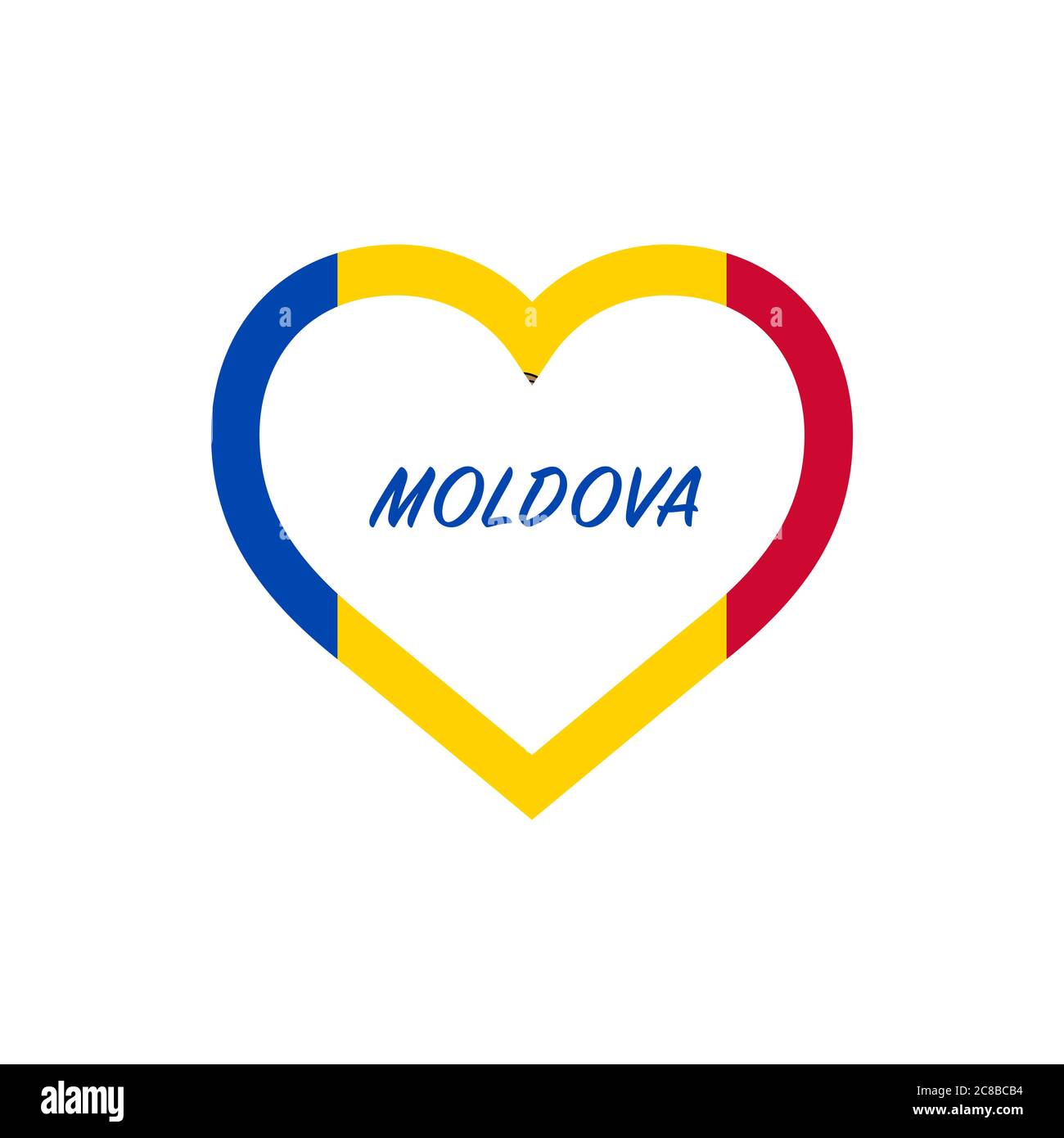 Moldova flag in heart. I love my country. sign. Stock vector ...