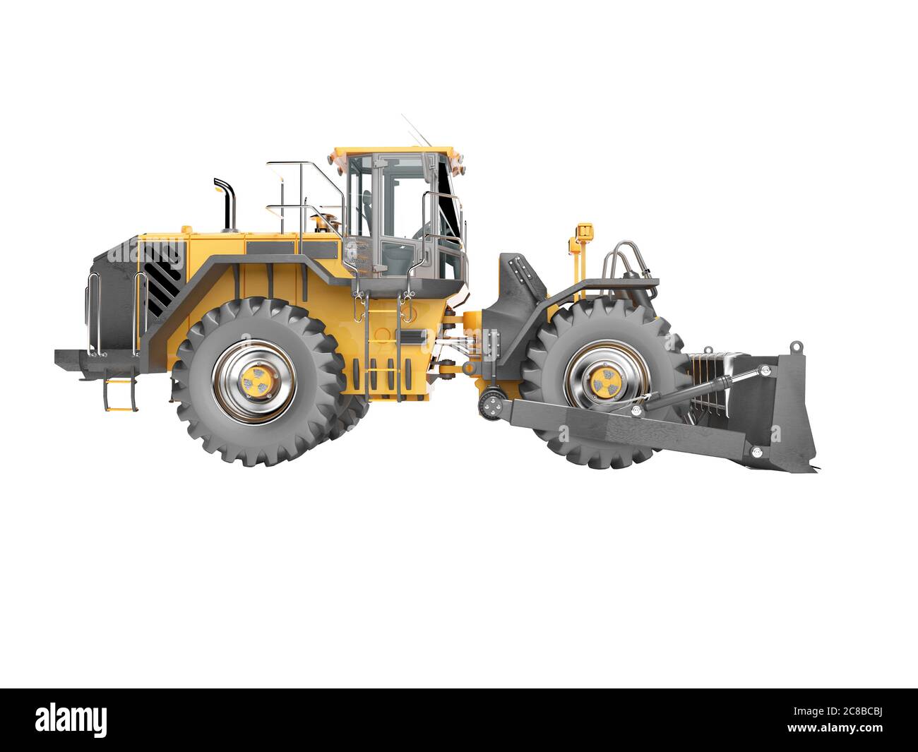 Concept road car for open cast mining 3d render on white background no ...