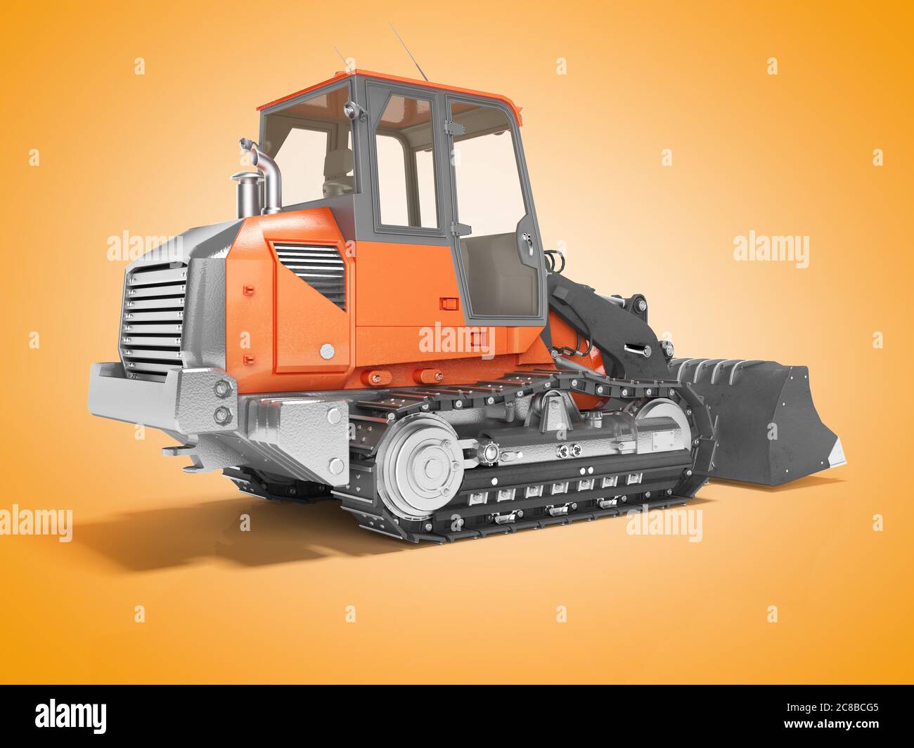 Construction machinery crawler excavator for lifting cargo in front 3D ...