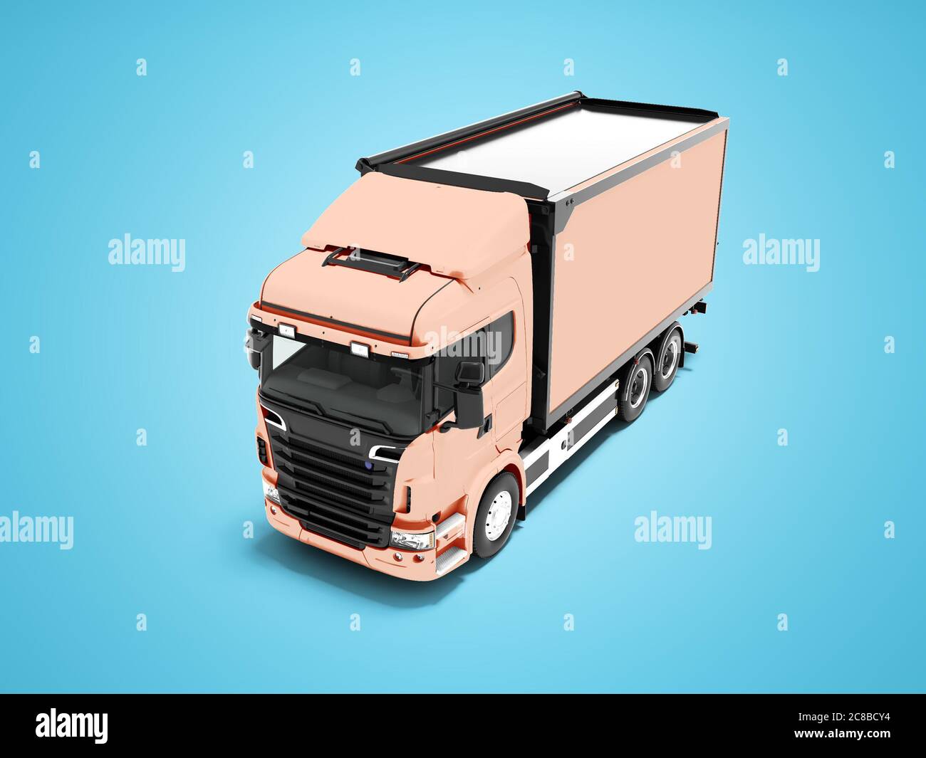 Peach truck with black inserts with carrying capacity of up to five ...