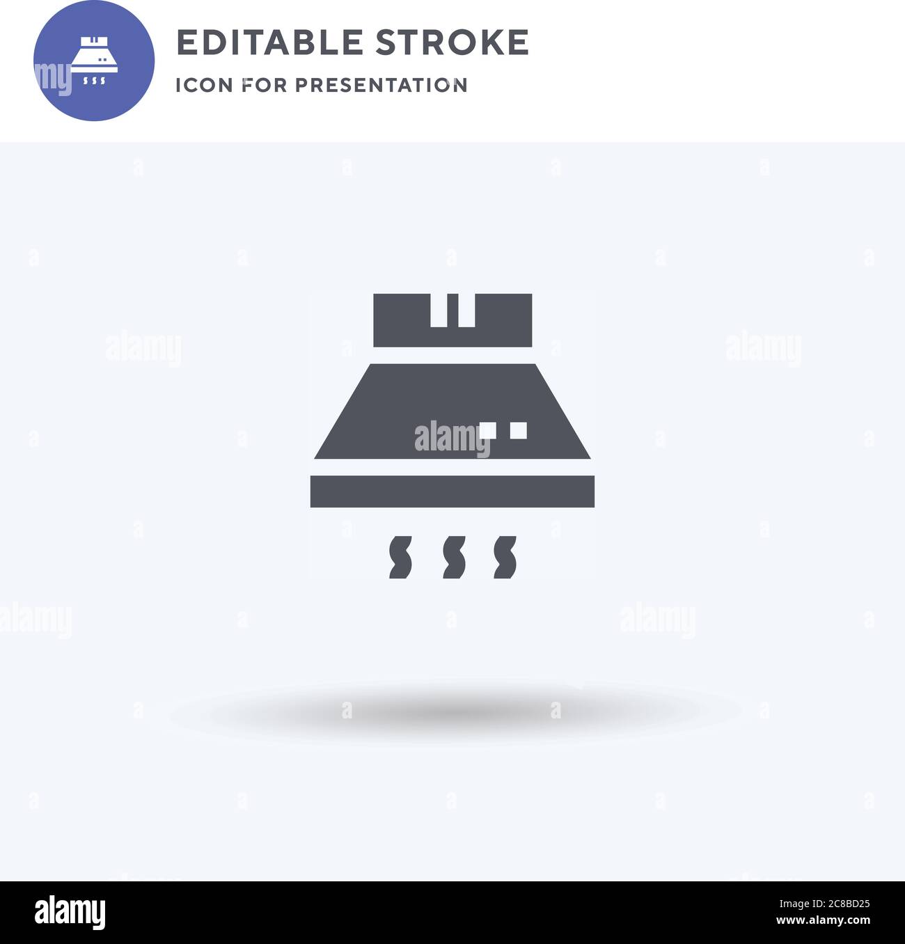 Smoke Extraction icon vector, filled flat sign, solid pictogram ...