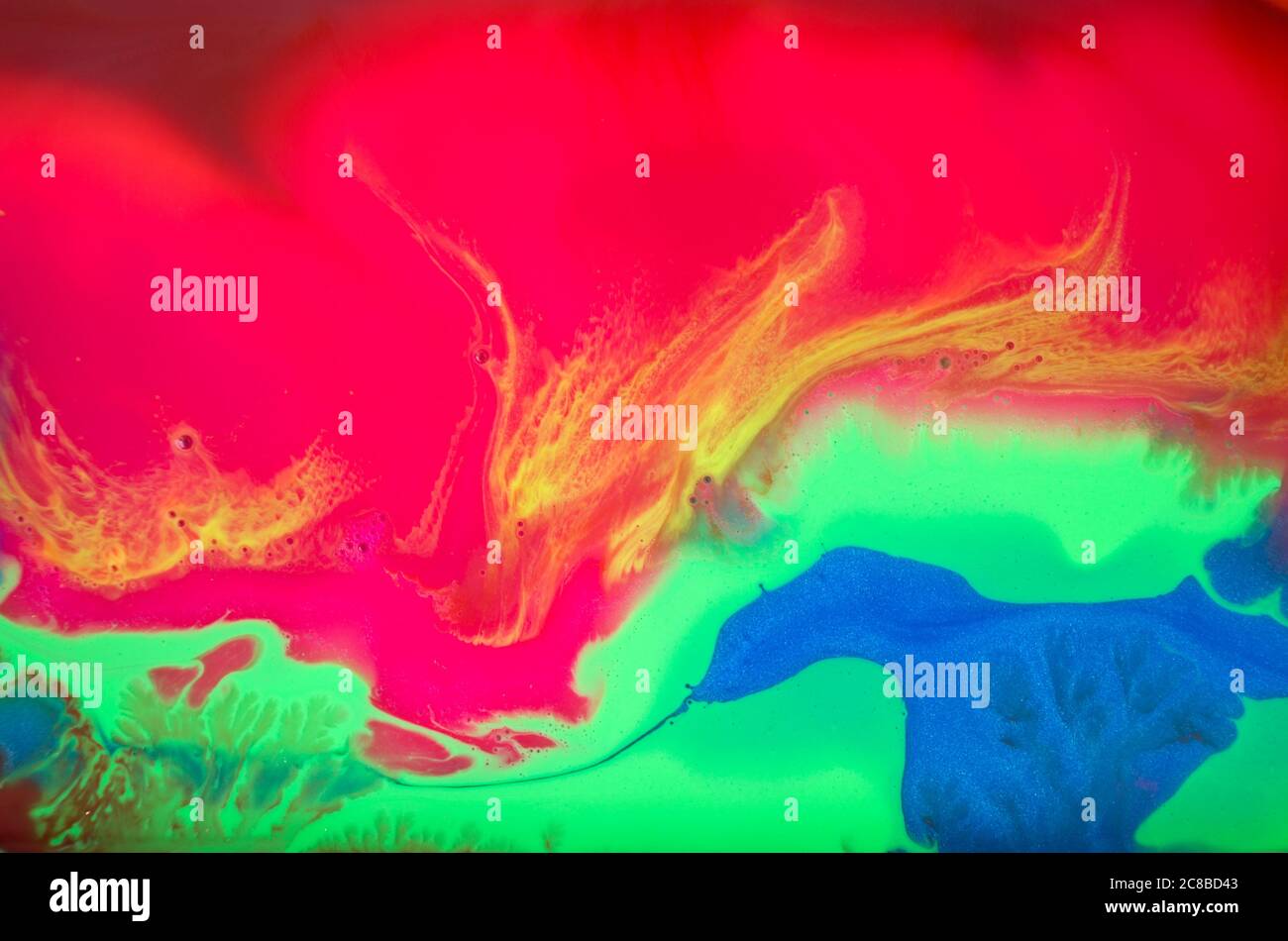Bright liquid abstract smeared colorful background Stock Photo - Alamy