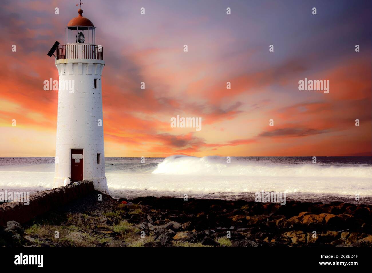 Old australian lighthouse light cloud hi-res stock photography and ...
