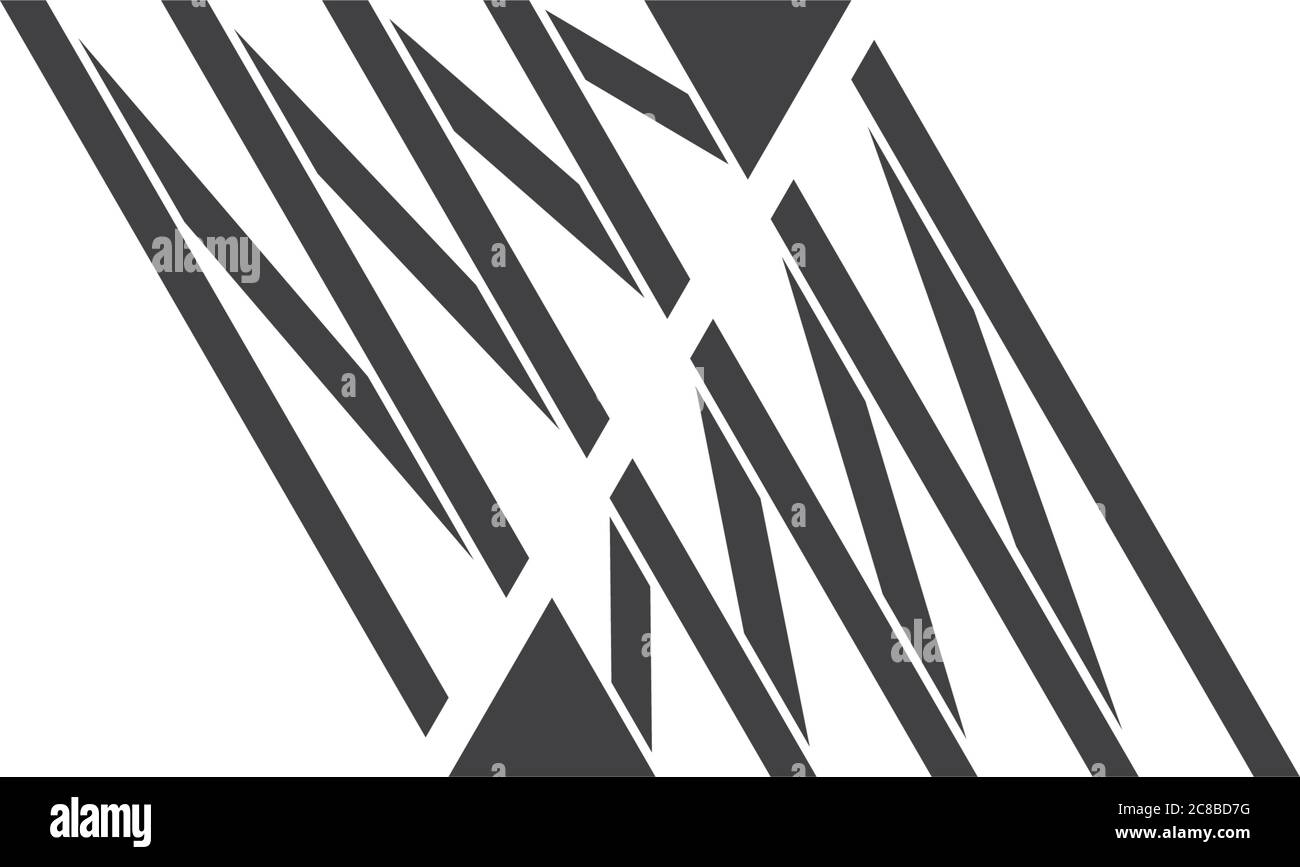 opposite arrow ribbon shape stripes triangle symbol logo vector Stock ...