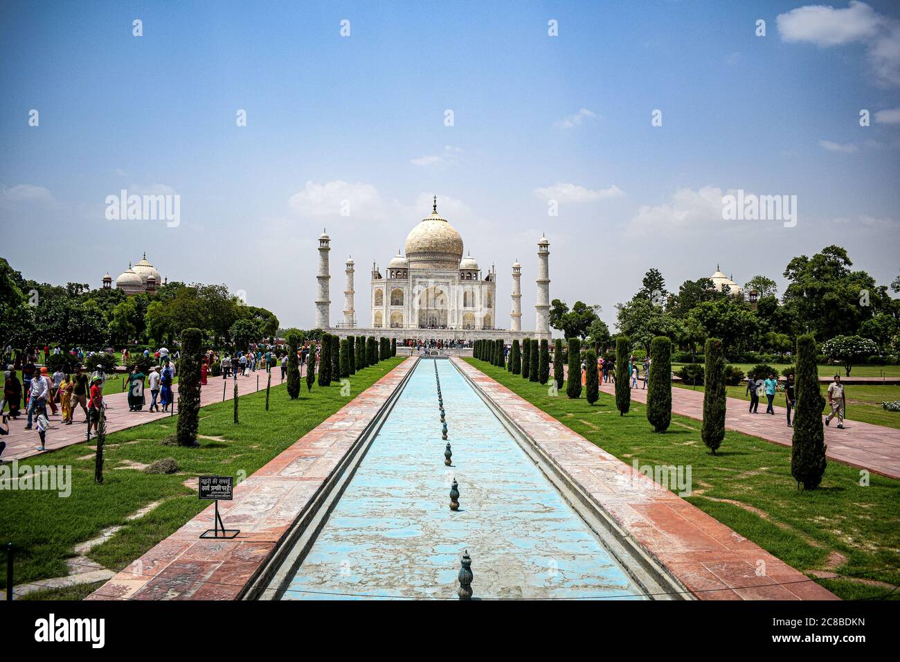 Taj Mahal full view during day time in Agra India, The Taj among 7 ...