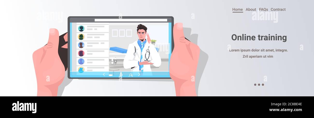 Physician screen Stock Vector Images - Alamy