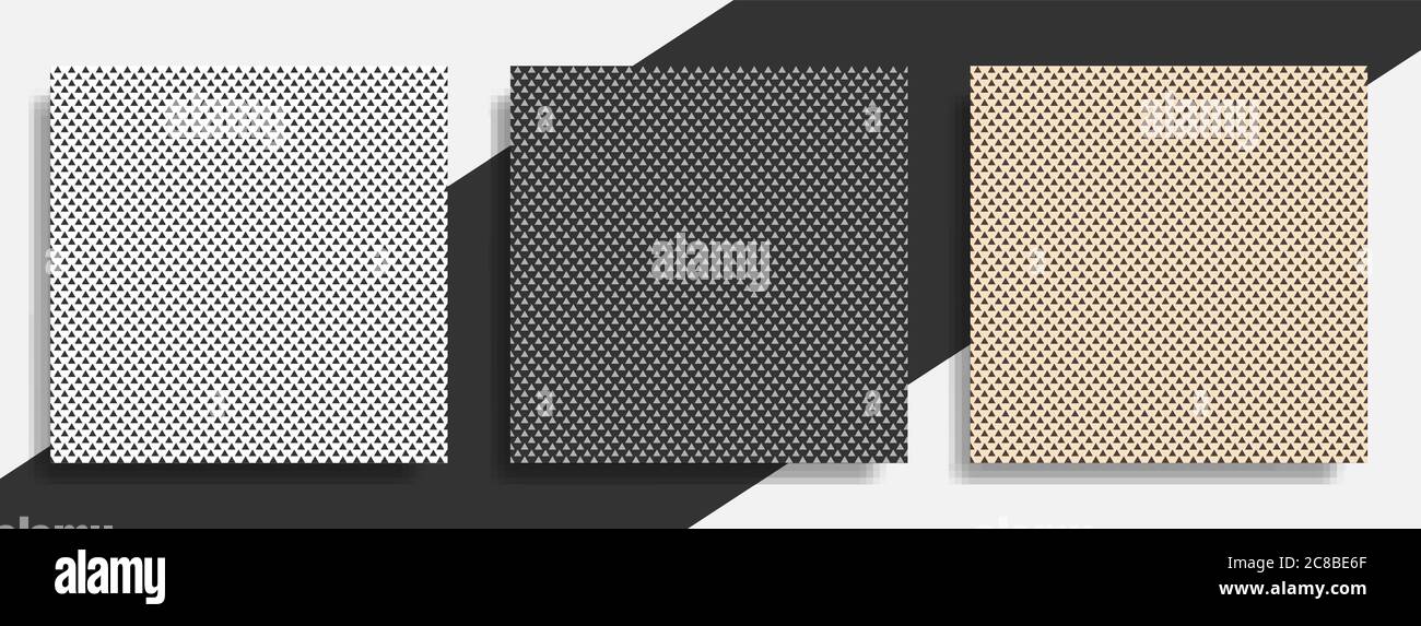 Set of pattern seamless triangle abstract background. Vector ...