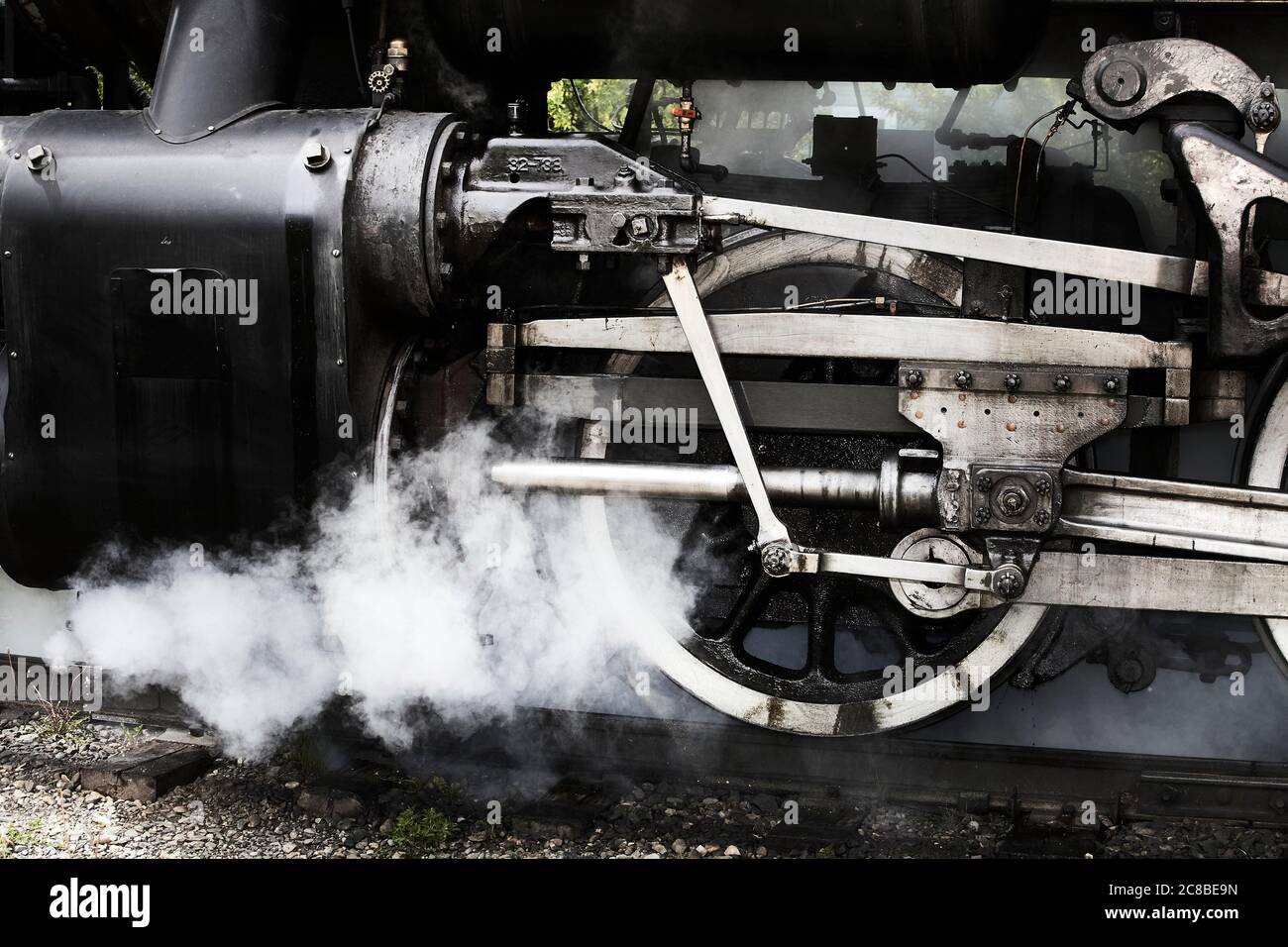 Step back in time as this vintage steam train pulls out of the station ...