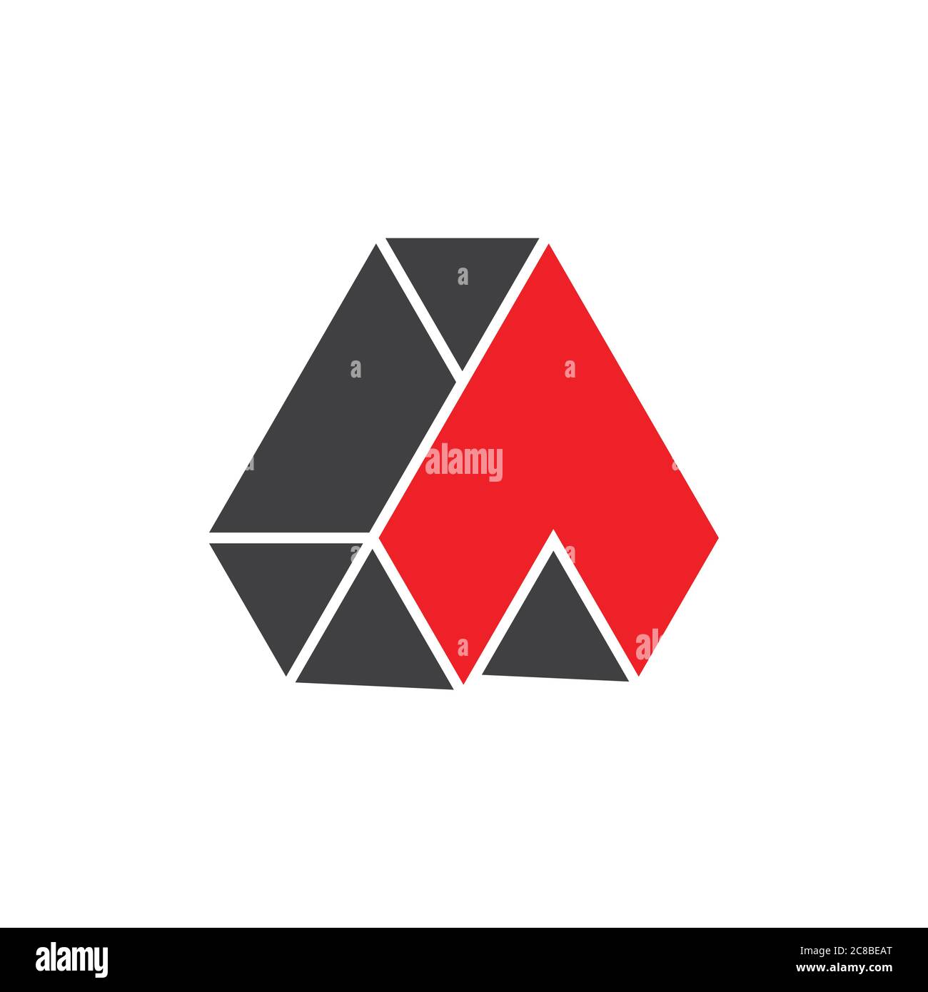 simple geometric unique unusual logo collection success business Stock ...