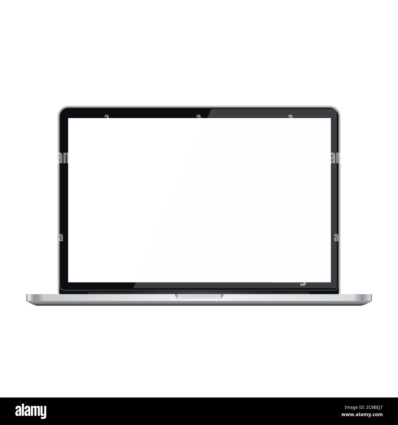 Stylish modern notebook isolated on white. Vector illustration Stock ...