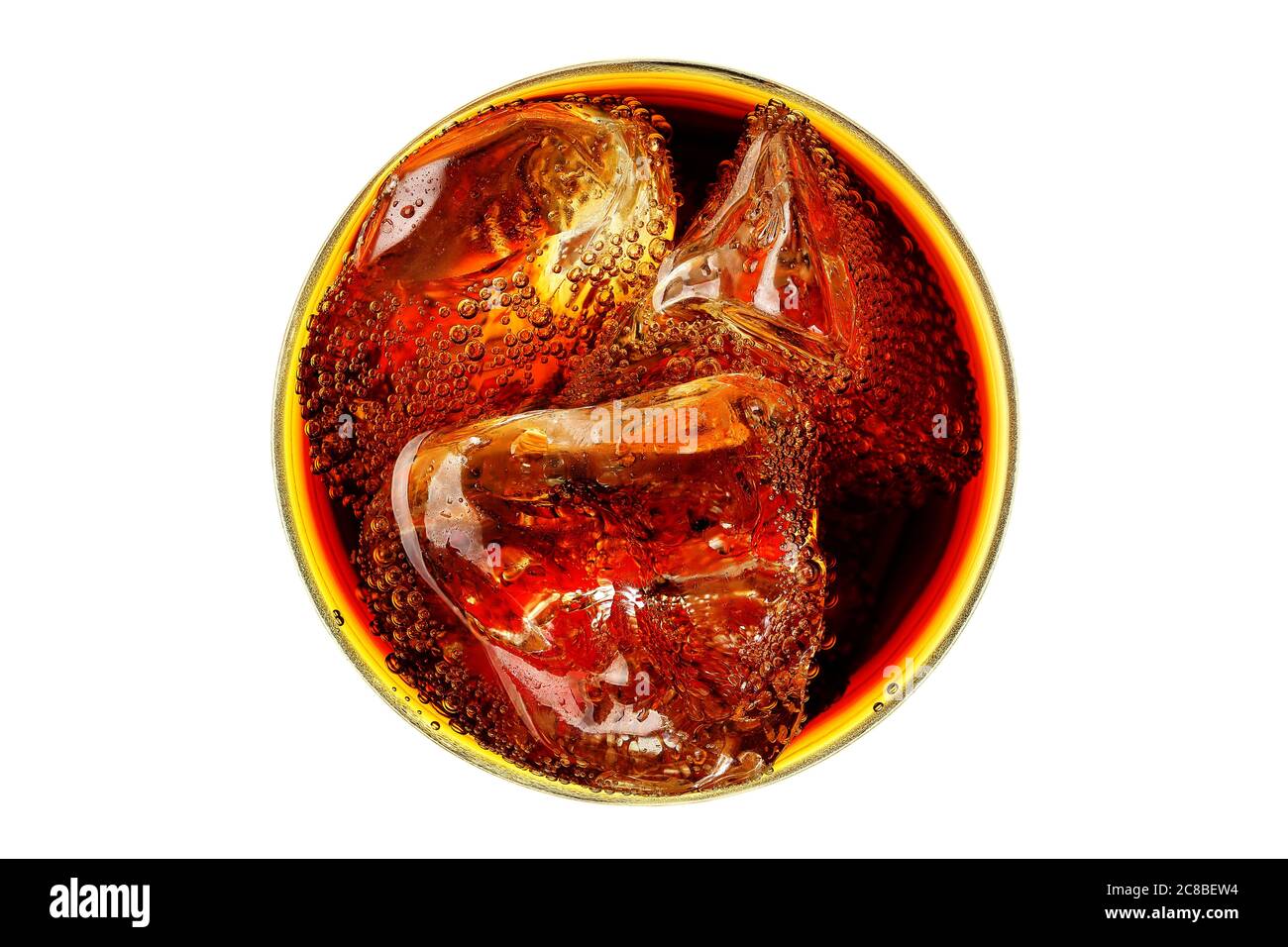 Coke top view Cut Out Stock Images & Pictures - Alamy