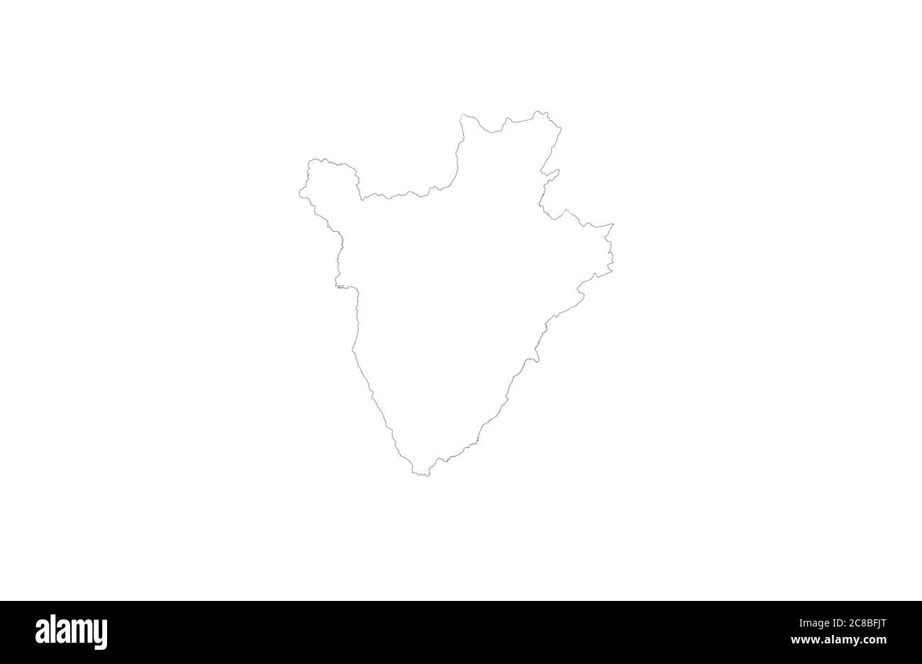 Burundi Map Outline Vector Illustration Stock Vector Image And Art Alamy