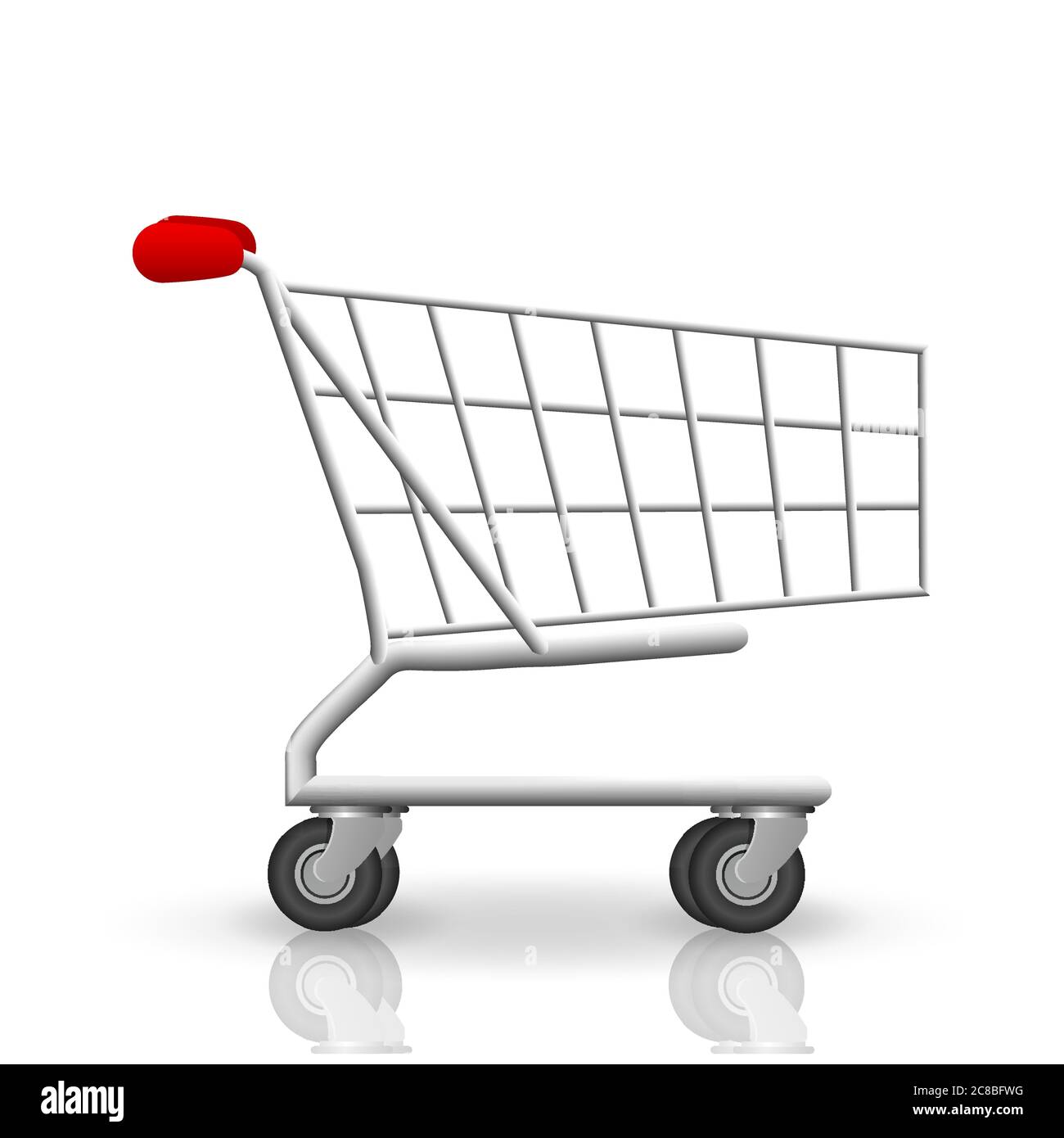 Vector illustration with shop cart for your design Stock Vector Image ...