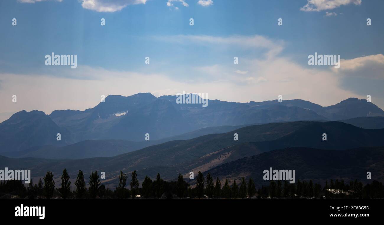 view of the lady on Mount Timpanogos Stock Photo - Alamy