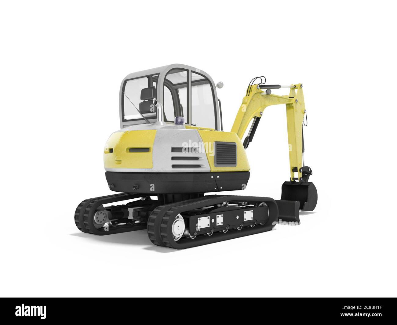 Yellow tracked vehicle on Cut Out Stock Images & Pictures - Alamy