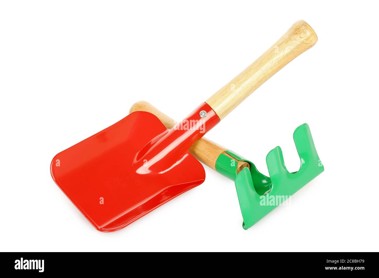 colorful garden tools isolated on white Stock Photo - Alamy