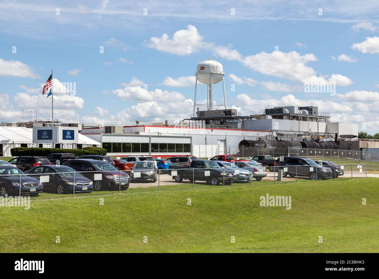 Tyson Foods pork processing plant in Columbus Junction, Iowa, USA Stock ...