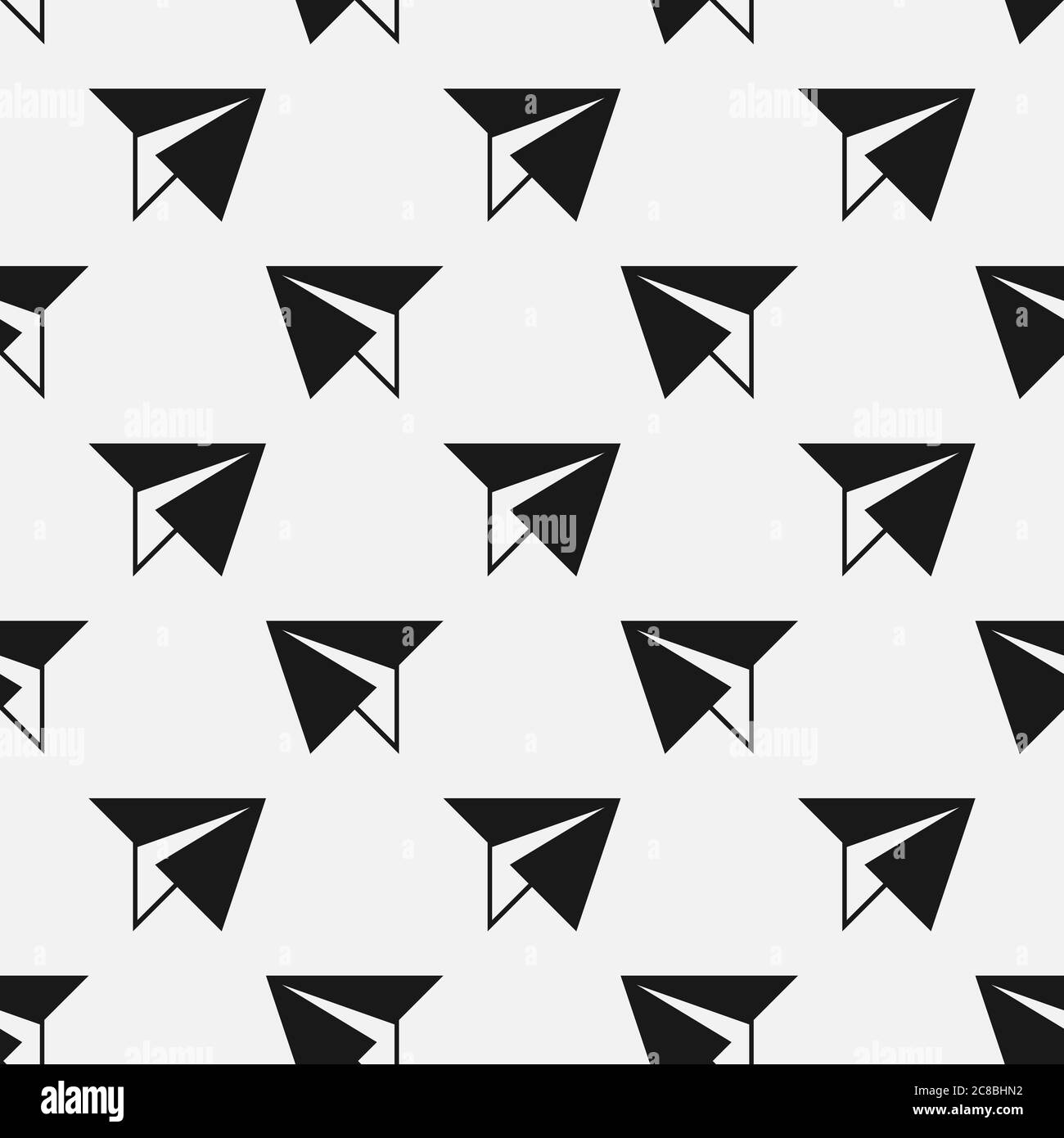 Seamless pattern with paper airplanes Stock Vector Image & Art - Alamy