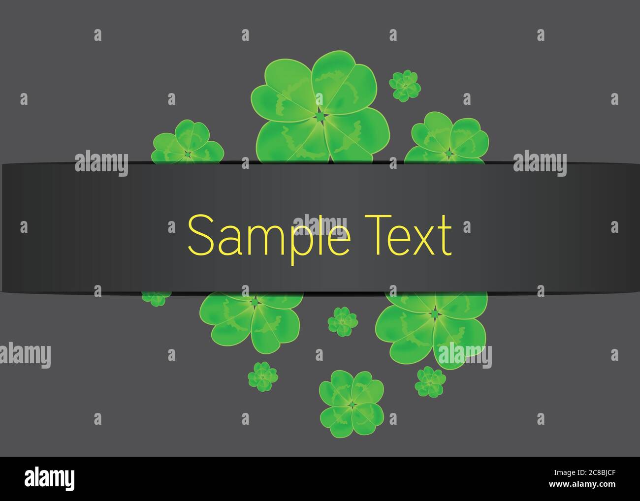 Lucky clover flowers Stock Vector Images - Alamy