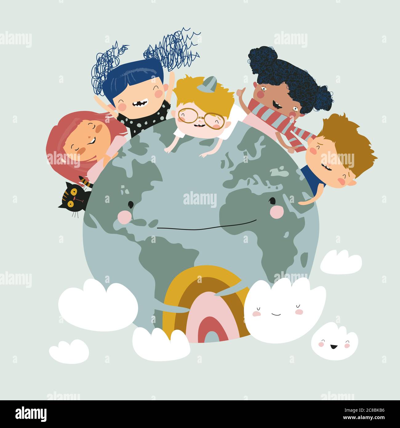Planet earth smile happy globe fun hi-res stock photography and images ...