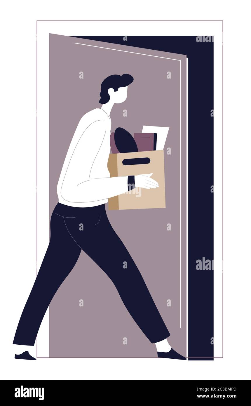 Sad dismissed office worker Cut Out Stock Images & Pictures - Alamy