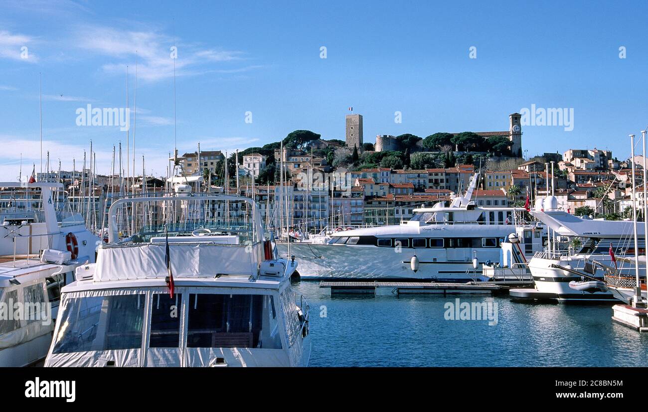 Port of Cannes on the French Riviera Stock Photo - Alamy