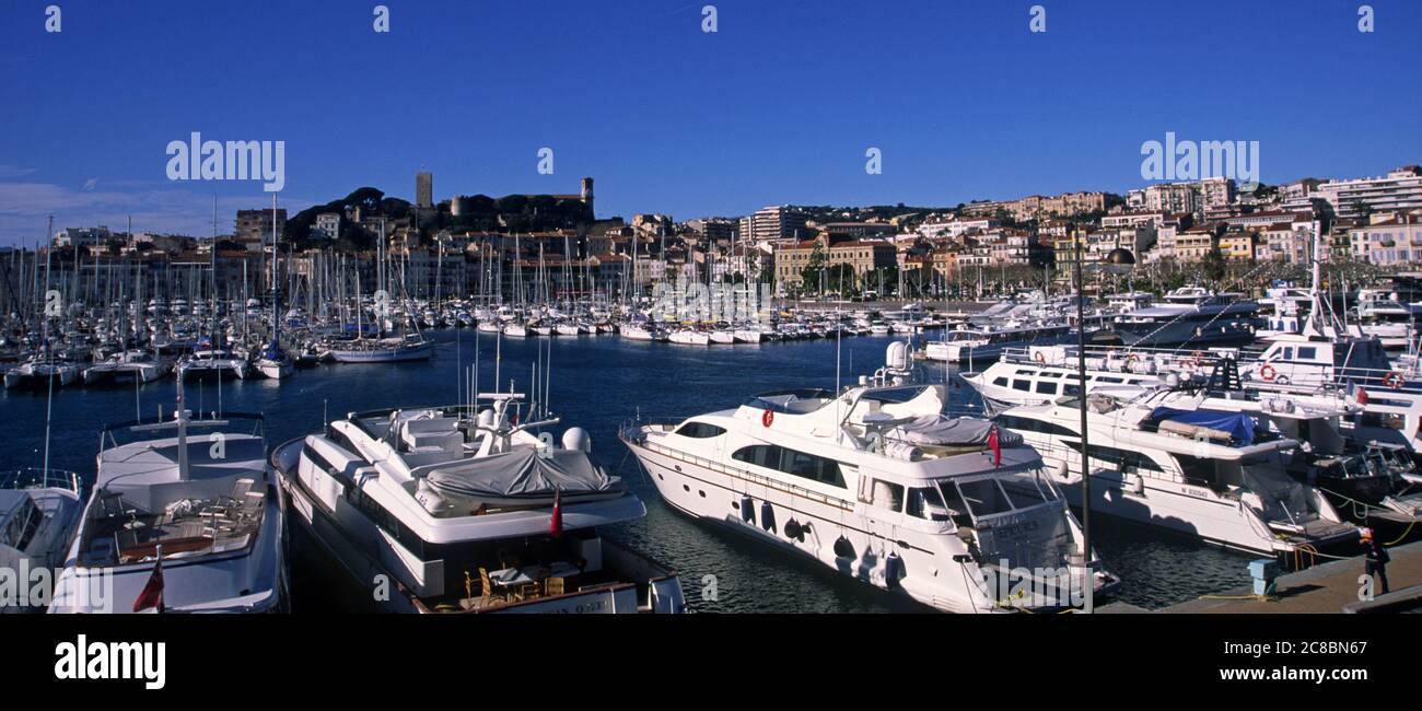 Port of Cannes on the French Riviera Stock Photo - Alamy