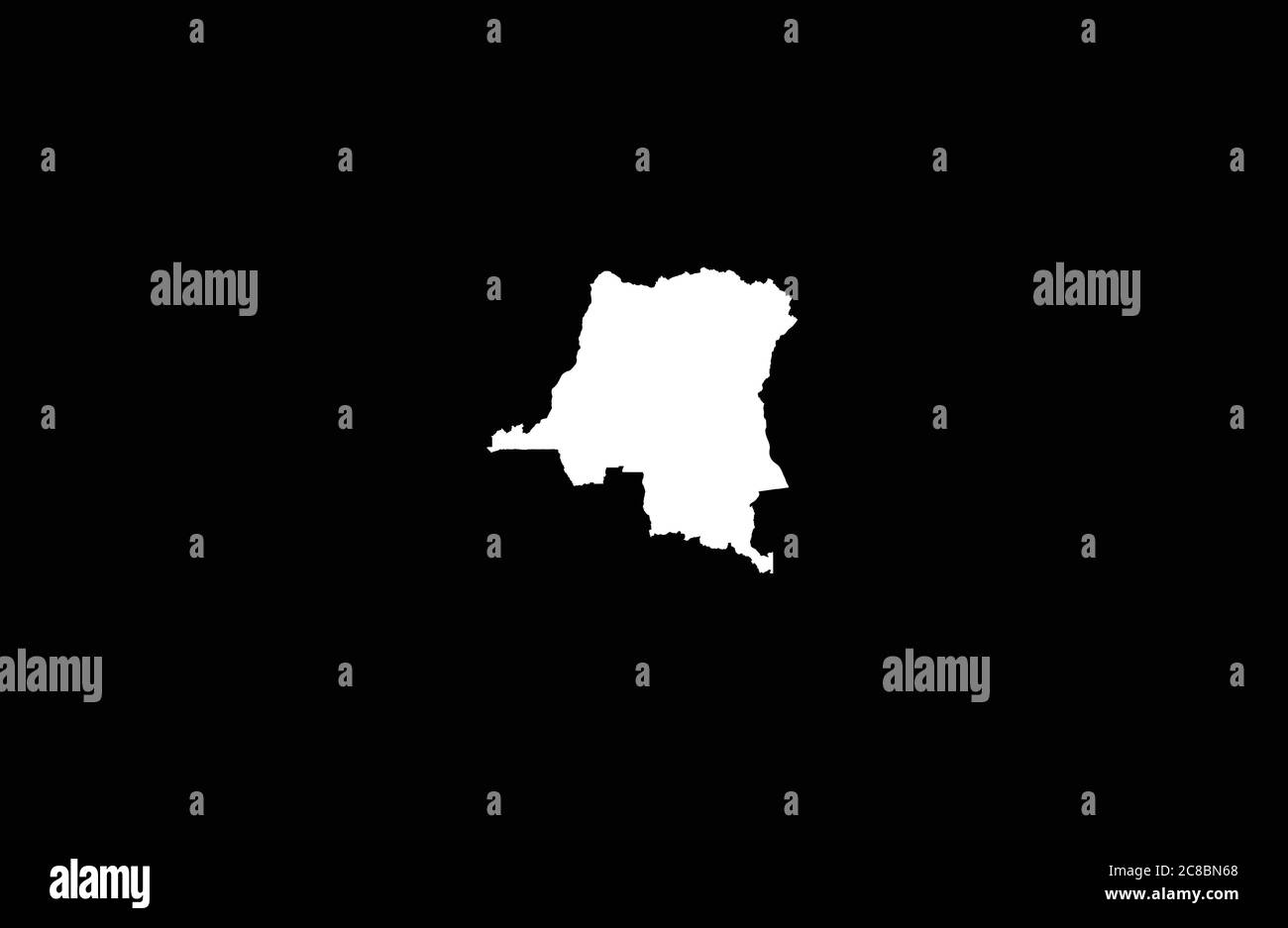 Congo map outline vector illustration Stock Vector Image & Art - Alamy