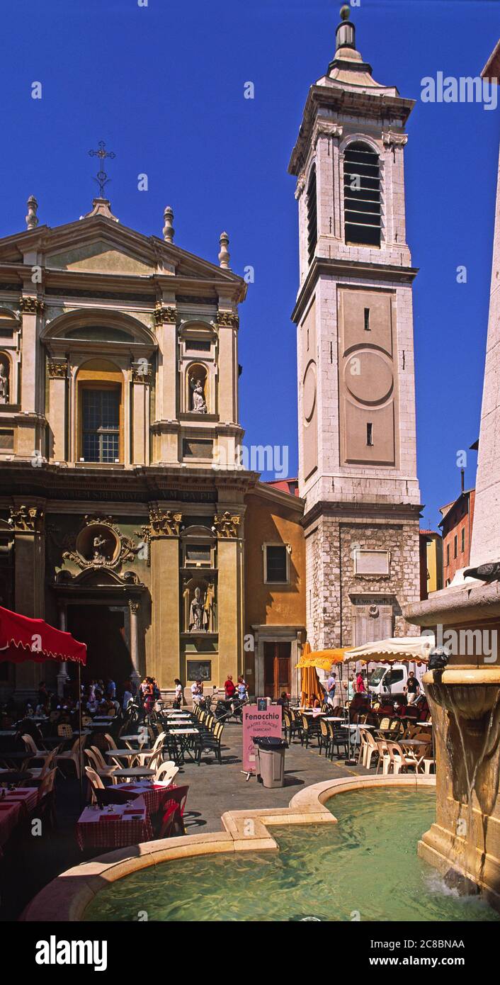 Old quarters of Nice on the French Riviera Stock Photo - Alamy