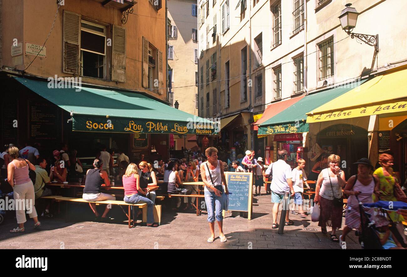 Old quarters of Nice on the French Riviera Stock Photo - Alamy