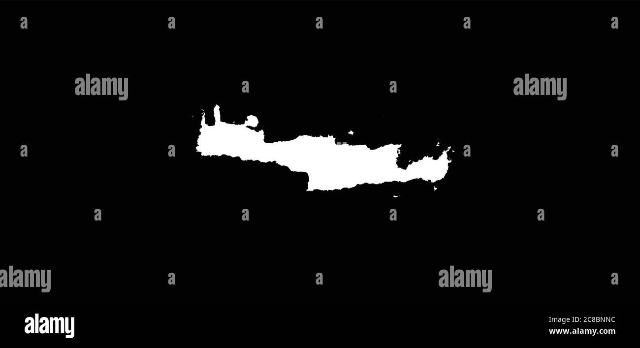 Crete map island vector illustration Stock Vector Image & Art - Alamy