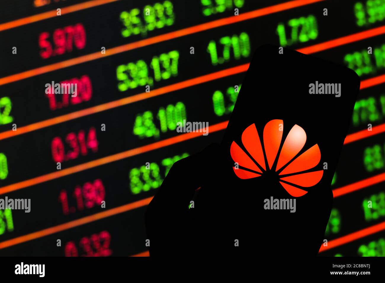 Photo illustration huawei logo hi-res stock photography and images - Alamy