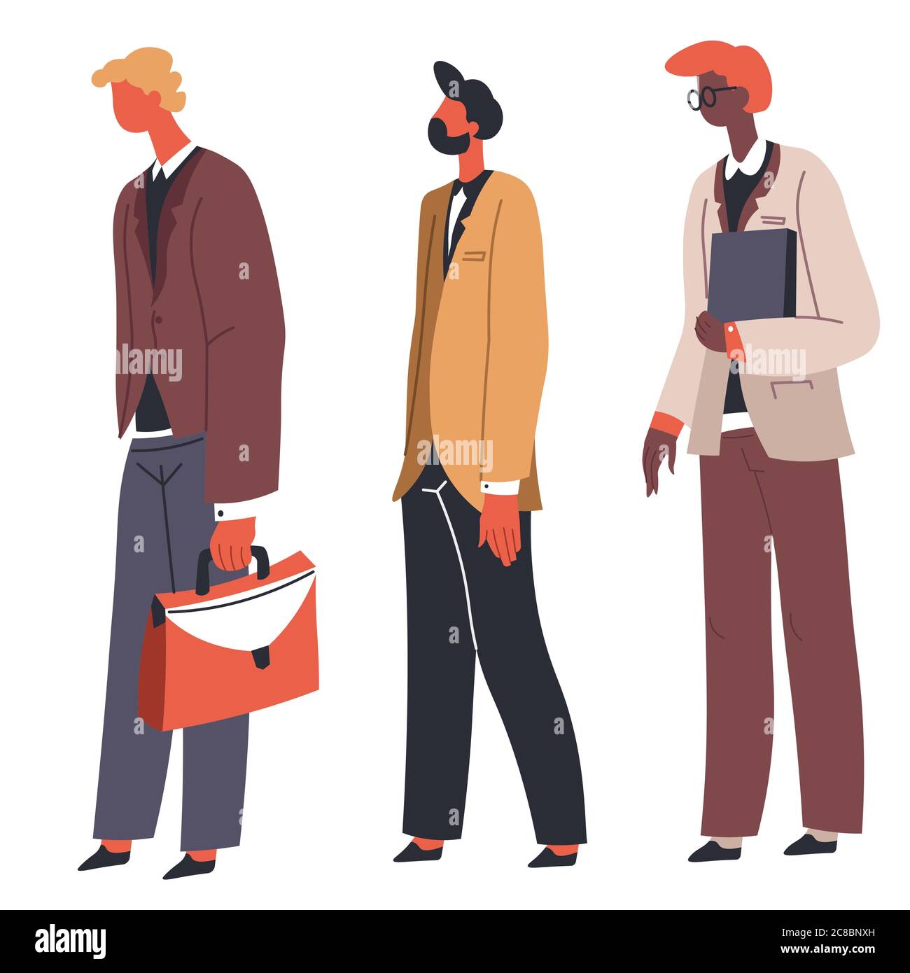 Unemployment line Stock Vector Images - Alamy