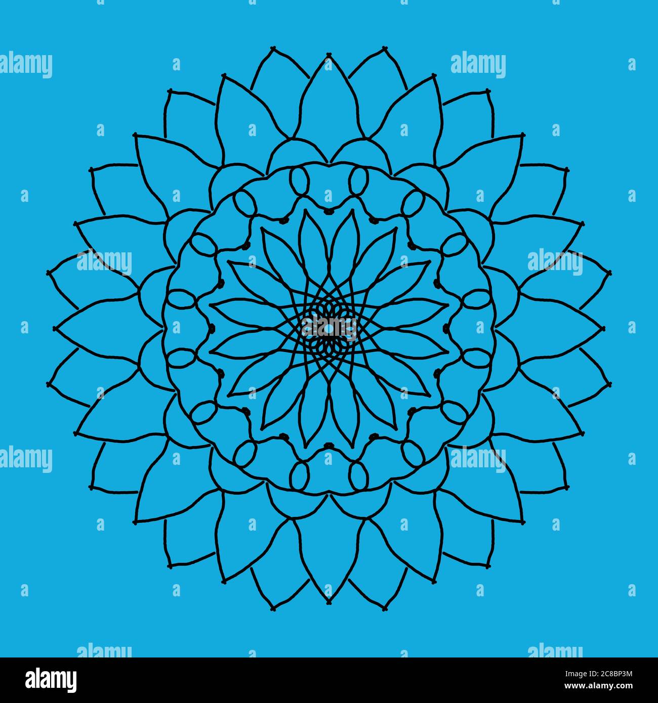 mandala colorful vintage art, ancient Indian vedic background design ...