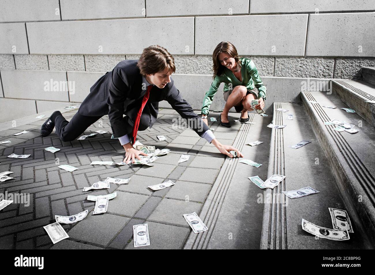 Woman collecting money hi-res stock photography and images - Alamy