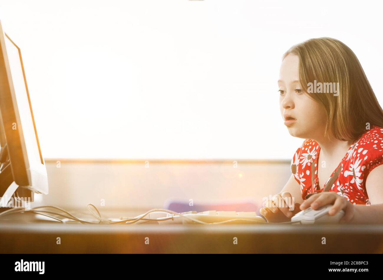 Little girl have fun at home syndrome hi-res stock photography and ...