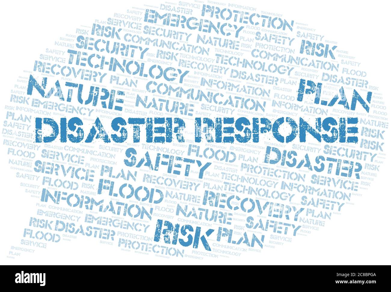 Disaster Response typography word cloud. Wordcloud collage made with ...
