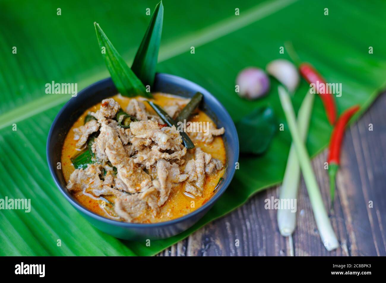 Panang coconut curry soup: The authentic Thai dish Stock Photo - Alamy