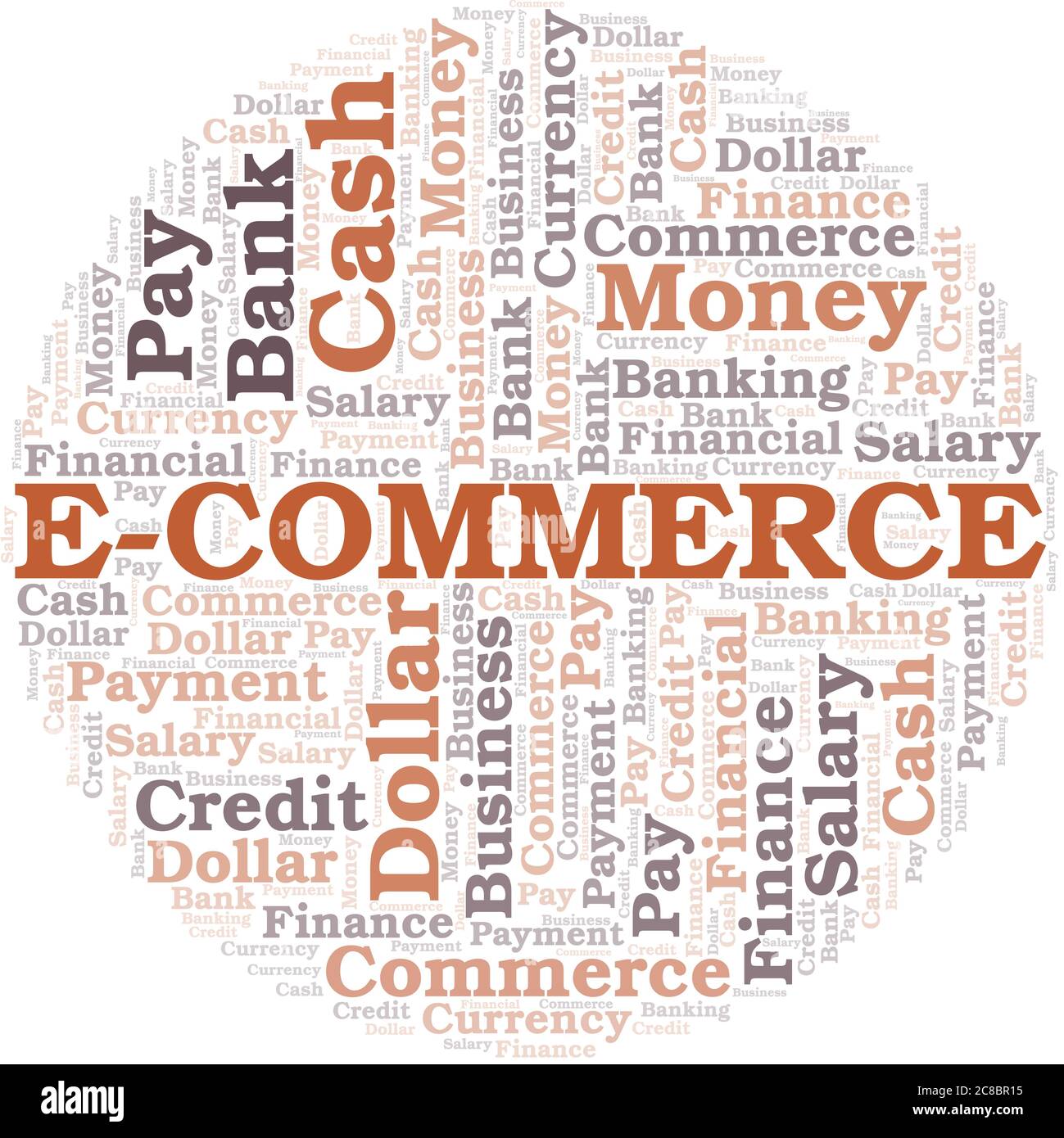 E-Commerce typography vector word cloud. Wordcloud collage made with ...