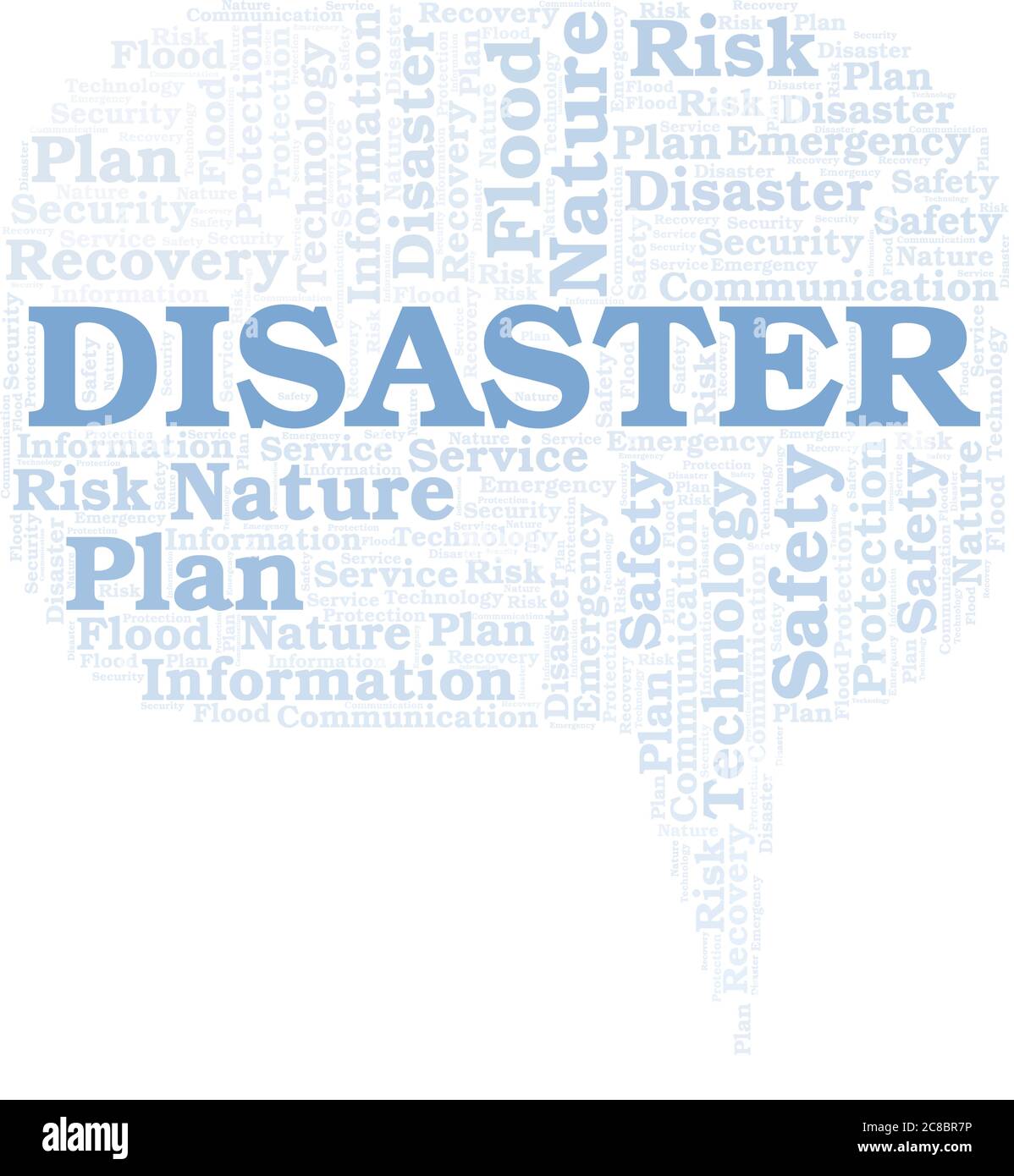 Disaster typography vector word cloud. Wordcloud collage made with the ...